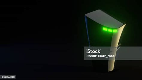 복사 공간 3d 일러스트와 함께 어두운 배경에 인터넷 라우터 라우터에 대한 스톡 사진 및 기타 이미지 라우터 무선 기술 어두운 색 Istock