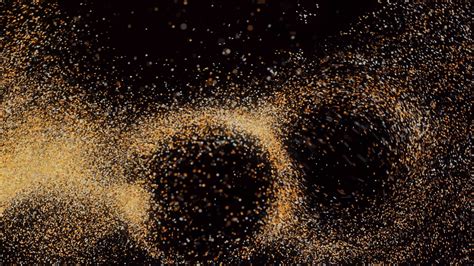 abstract rotating pattern with millions of tiny grains of colorful sand