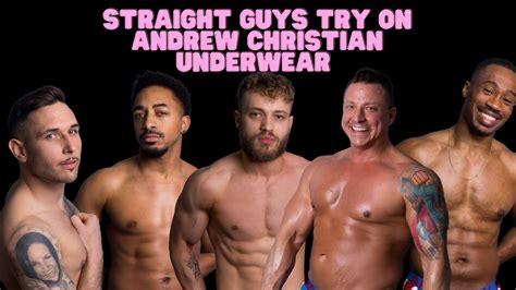 Straight Guys Try On Andrew Christian Underwear Youtube