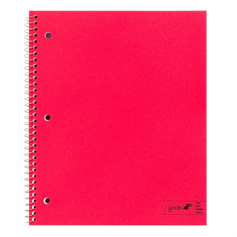 Yoobi Spiral Notebook 1 Subject College Ruled Coral Pink Reviews 2020