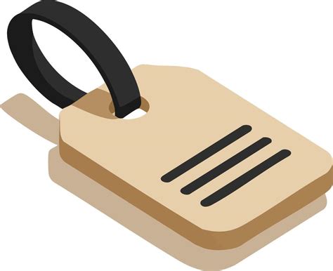 Hanging Price Tag With Black Strap And Beige Label For Retail And