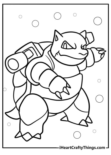 25 Blastoise Coloring Pages Free To Print Pdf Sheets