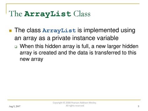Cmsc 202 Arraylist Aug 9 Ppt Download