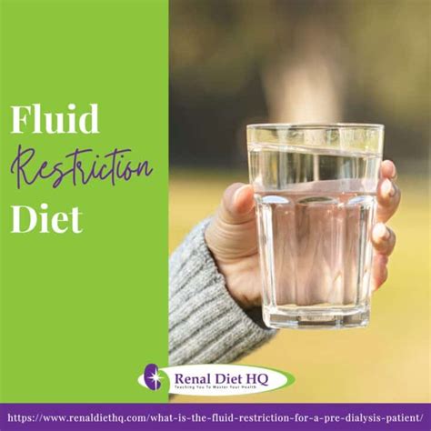 What Is The Fluid Restriction For A Pre Dialysis Patient Renal Diet Hq