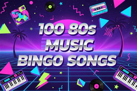 100 80s Music Bingo Songs Ultimate Eighties Playlist Boogie Bingo
