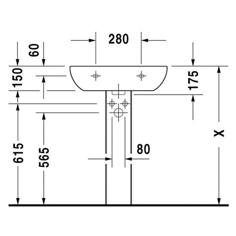 Duravit D Code Waschtisch 60 X 46 Cm Ohne Spezialglasur Hahnloch Mitte Mit Überlauf Weiß