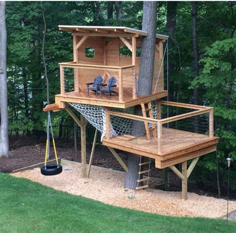 39 Best Tree Deck Ideas Tree House Tree House Designs Tree Deck