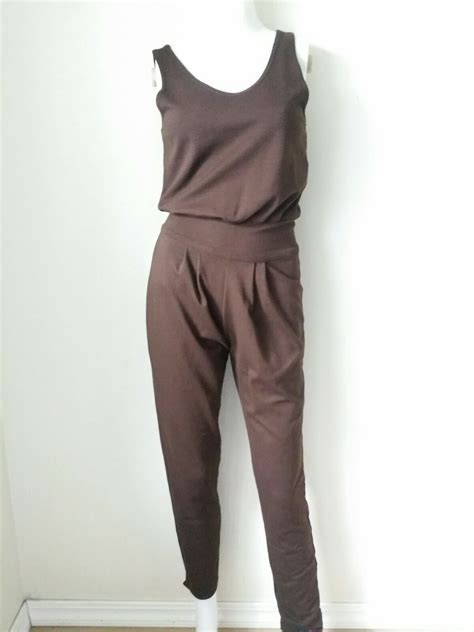 Vintage Seattle Gear 80s Brown Leotard Jumpsuit With Gem
