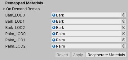 Unity3DMaterials 选项卡