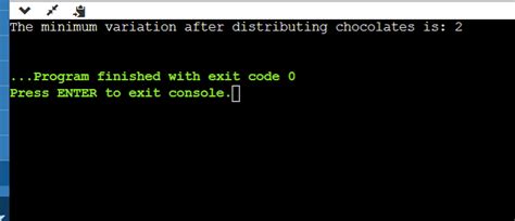 Chocolate Distribution Problem Tpoint Tech