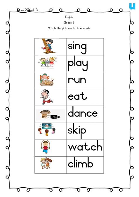 Verbs Interactive Worksheet For 3 Printable Worksheets
