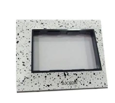 Polycarbonate Glossy Finish Rectangular Modular Switch Plate Application Electrical Appliances