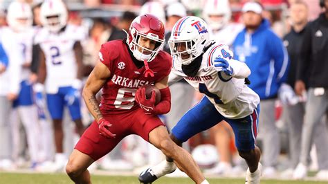 Arkansas Football Louisiana Tech Score Today Hogs Top Bulldogs