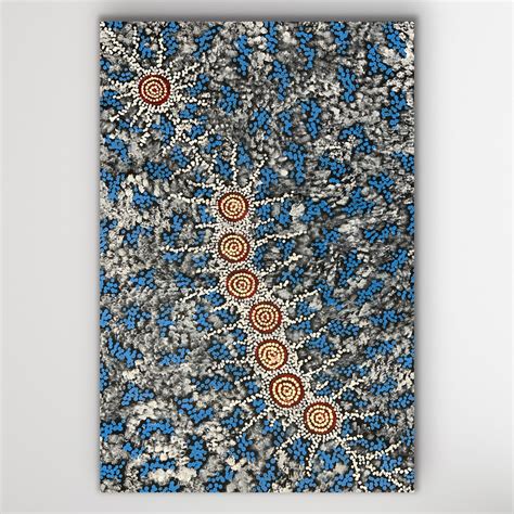 Seven Sisters Dreaming Canvas By Aboriginal Artist Michelle Possum