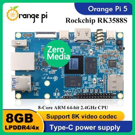 Jual Orange Pi 5 8gb Ram Single Board Computer Rk3588s Orange Pi 5b Kota Denpasar Zero