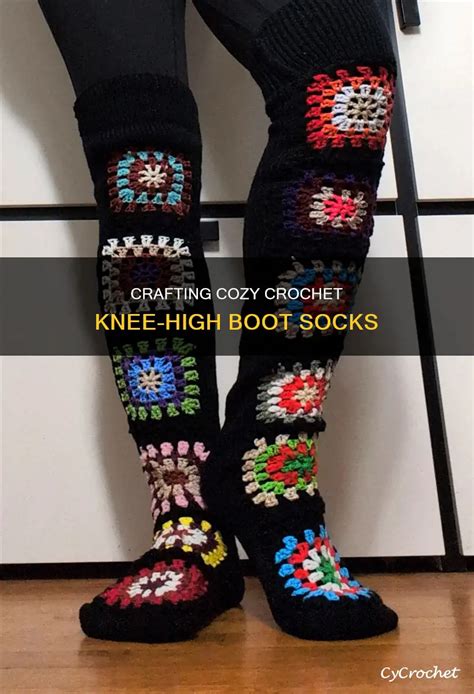 Crafting Cozy Crochet Knee High Boot Socks Cycrochet