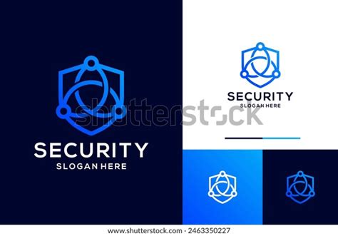 Security Shield Technologies Save Privacy Logo Stock Vector Royalty