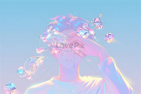 슬픈 소년 그림 일러스트 무료 다운로드 Lovepik