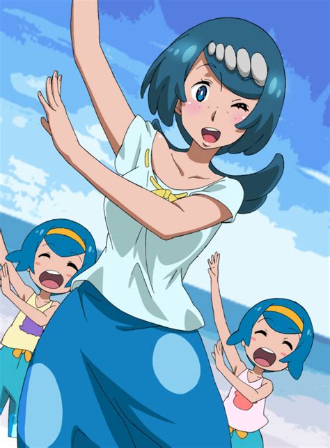 Lanas Mother Harper And Sarah Pokemon And 2 More Drawn By Yuukami