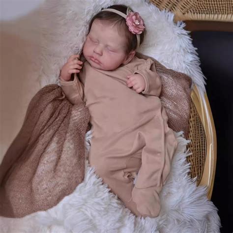 Lalka Reborn 49 Cm Jak Prawdziwa Dziewczynka Prezent Na Dzień Dziecka