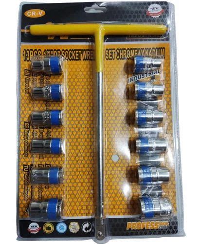 13 Piece Ratchet Socket Wrench Drive Socket Set Stainless Steel Drive