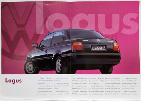 1995 Volkswagen Vw Logus Cli Gli Glsi Sales Brochure And Specs Portuguese Text