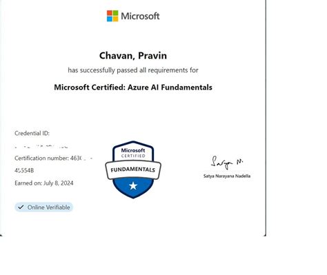 Pravin Chavan On Linkedin Im Happy To Share That Ive Obtained A New Certification Microsoft