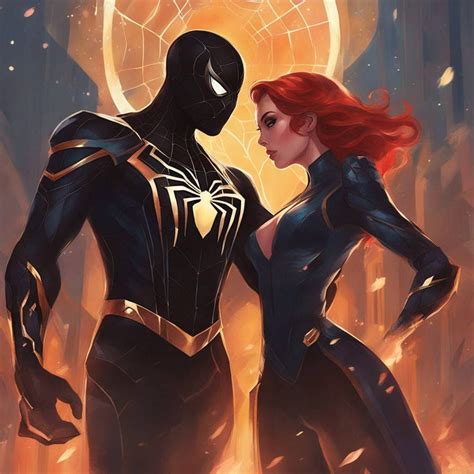 Spiderman And Blackwidow By Zenart07 On Deviantart