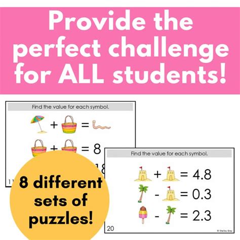 Summer Themed Math Logic Problems Bundle Problem Solving And Critical Thinking