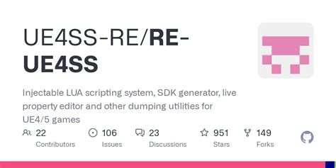 Github Ue4ss Rere Ue4ss Injectable Lua Scripting System Sdk
