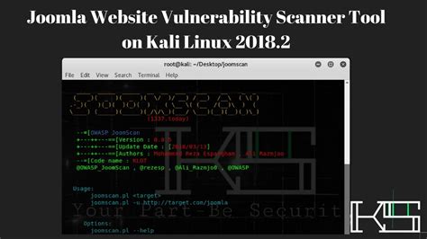 joomla website vulnerability scanner tool on kali linux 2018 2 youtube