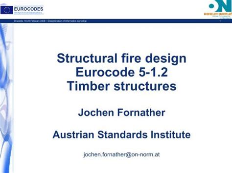 Structural Fire Design Eurocode 5 1 2 Timber Structures Eurocodes