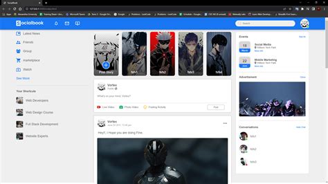 Github Amrvortexfacebookclone Html Css Js A Clone Of Facebooks