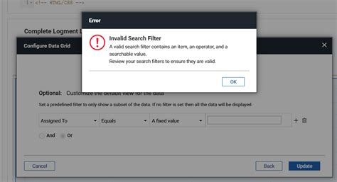 How To Filter Datagrid When The Field Is Empty With Service Leap