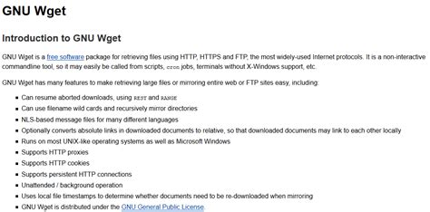 Gnu Wget尝试爬虫 Silaoa的博客