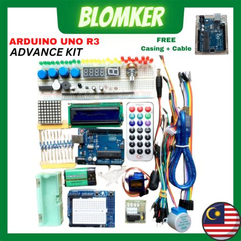 Arduino Uno R3 Advance Kit Rbt Reka Bentuk Shopee Malaysia