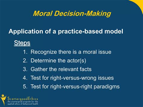 Moral Decision Making Ppt