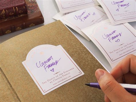 Personalised Author Bookplates For Signing Fleur And Fable