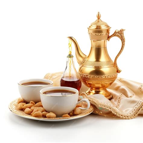 Premium Photo Dallah Arabic Coffee Traditional Set In Ramadan Saudi