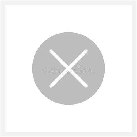 Active Reject Button Ui Element Template Stock Vector Illustration Of