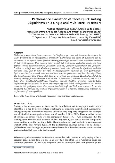Pdf Performance Evaluation Of Three Quick Sorting Algorithms On