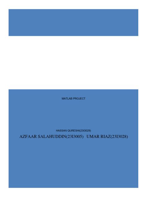 Matlab Project Pdf Regression Analysis Matlab