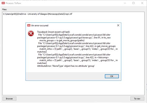 toraw fails on standard tif · issue 12 · jungmannlab picasso · github