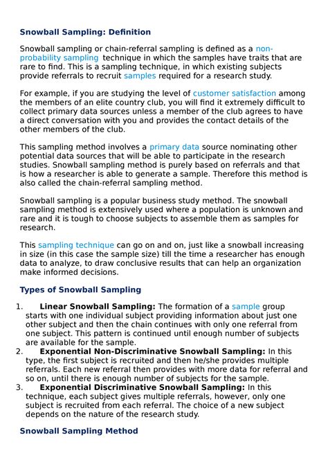 Snowball Sampling Sampling Snowball Ict8 Snowball Sampling Definition Snowball Sampling Or
