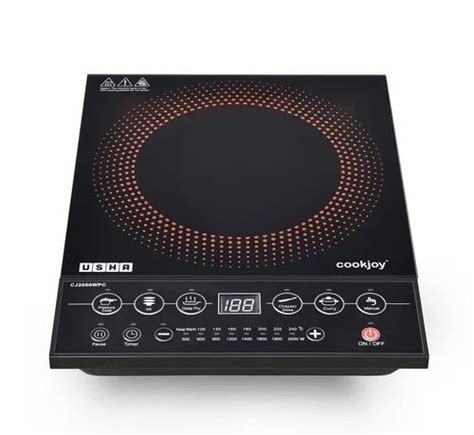 Renewed Usha 2000 W Induction Cooktop Touch Panel Black Ic 3820t At