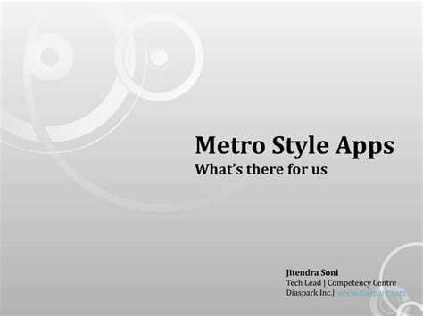 metro style apps whats there for developers ppt
