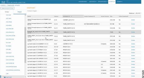 Cisco IoT Field Network Director User Guide Release X Managing Firmware Upgrades Cisco