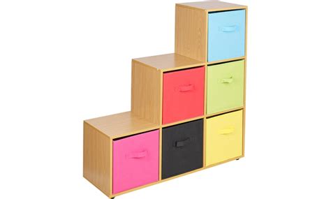 Six Cube Step Storage Shelf Unit Groupon