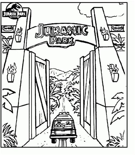 Dibujos Para Colorear De Jurassic Park Imprimir Gratis