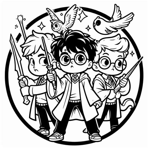 Desenhos Do Harry Potter Para Imprimir E Colorir